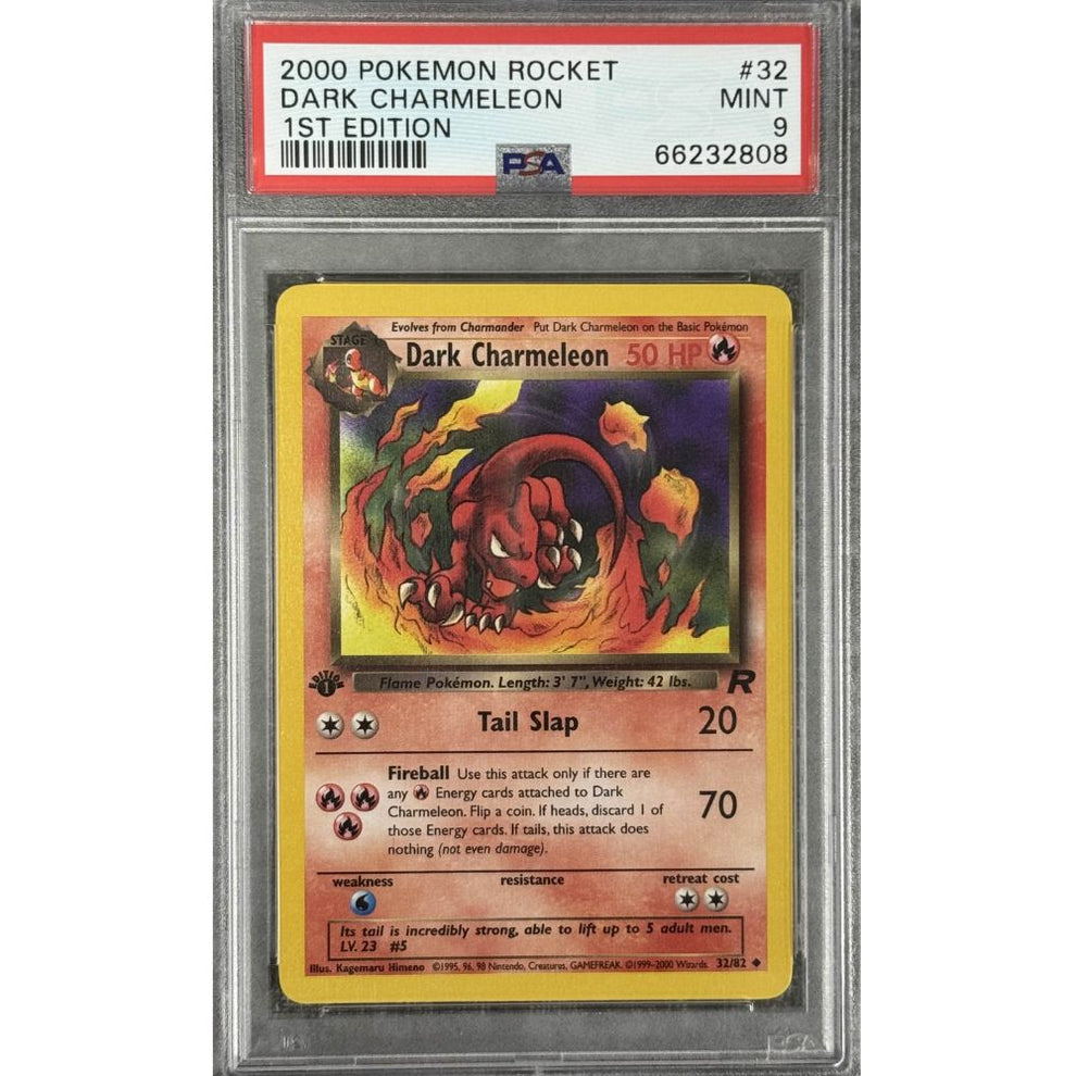TEAM ROCKET - Dark Charmeleon (1st Edition) #32 PSA 9 – Collector's Destiny